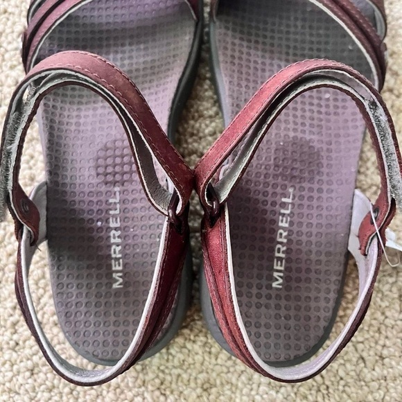 Merrell | Shoes | Nwt Merrell Burgundy Red Strappy Sandals | Poshmark